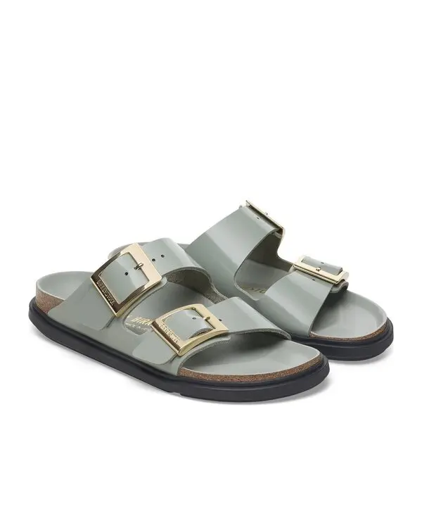 BIRKENSTOCK Karl Lagerfeld Arizona Droplet Buckle Sandals - Sage