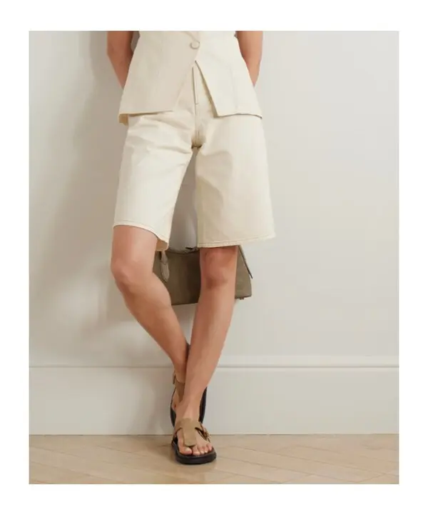 Veronica Beard Belt Loop Denim Shorts