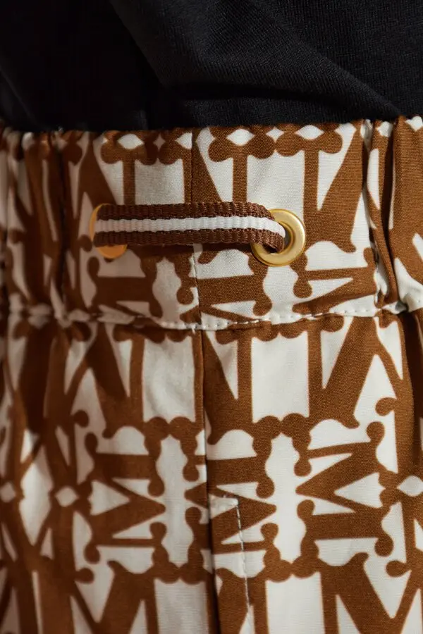 Max Mara Taiga All-over Logo Printed Shorts