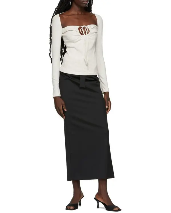 Rosetta Getty Square Neck T-shirt