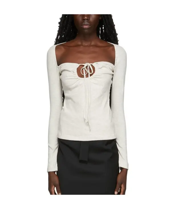 Rosetta Getty Square Neck T-shirt