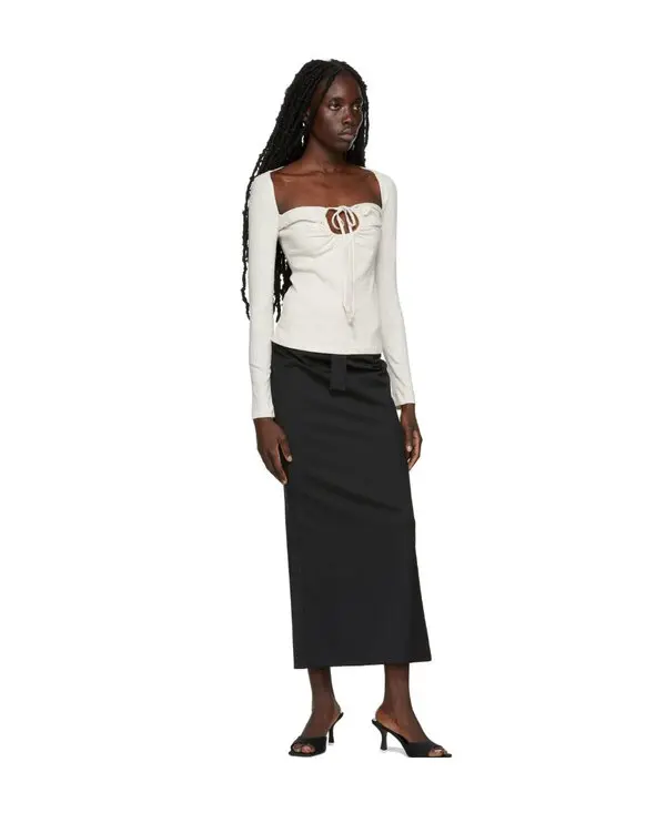 Rosetta Getty Square Neck T-shirt