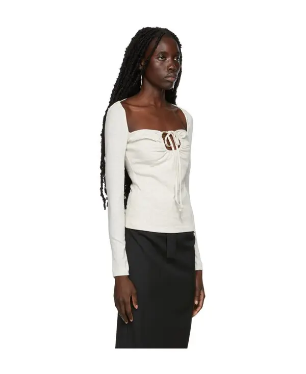 Rosetta Getty Square Neck T-shirt