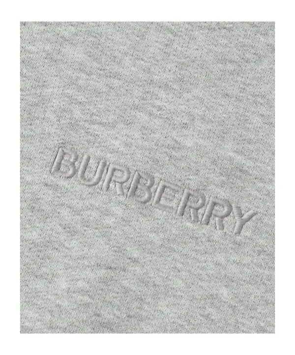 Burberry Zip-up Hooded Sweatshirt - Grey