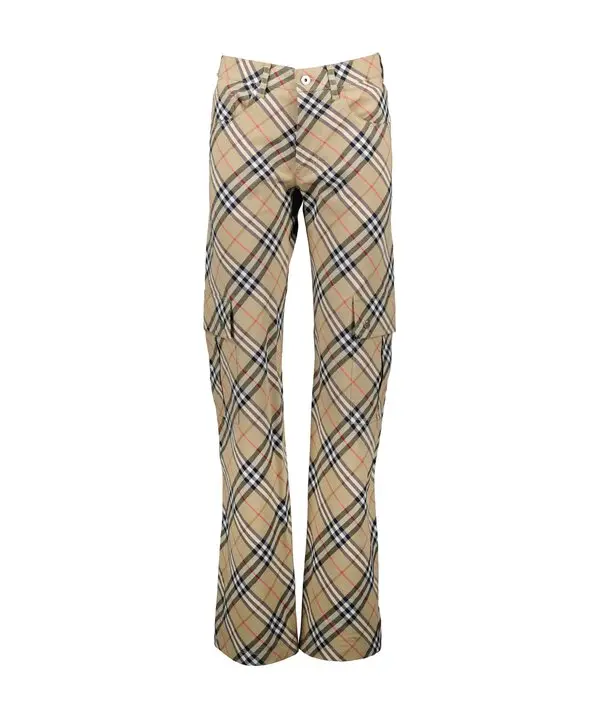 Burberry Straight-leg Checked Cargo Pants