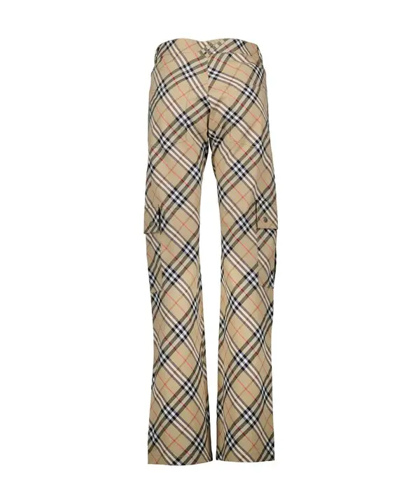 Burberry Straight-leg Checked Cargo Pants