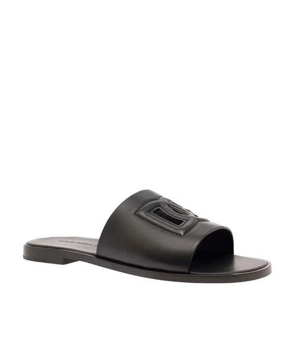 Dolce & Gabbana Dg Cut-out Detail Slides