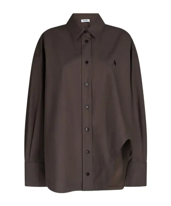 Attico Diana Shirt - Dark Brown