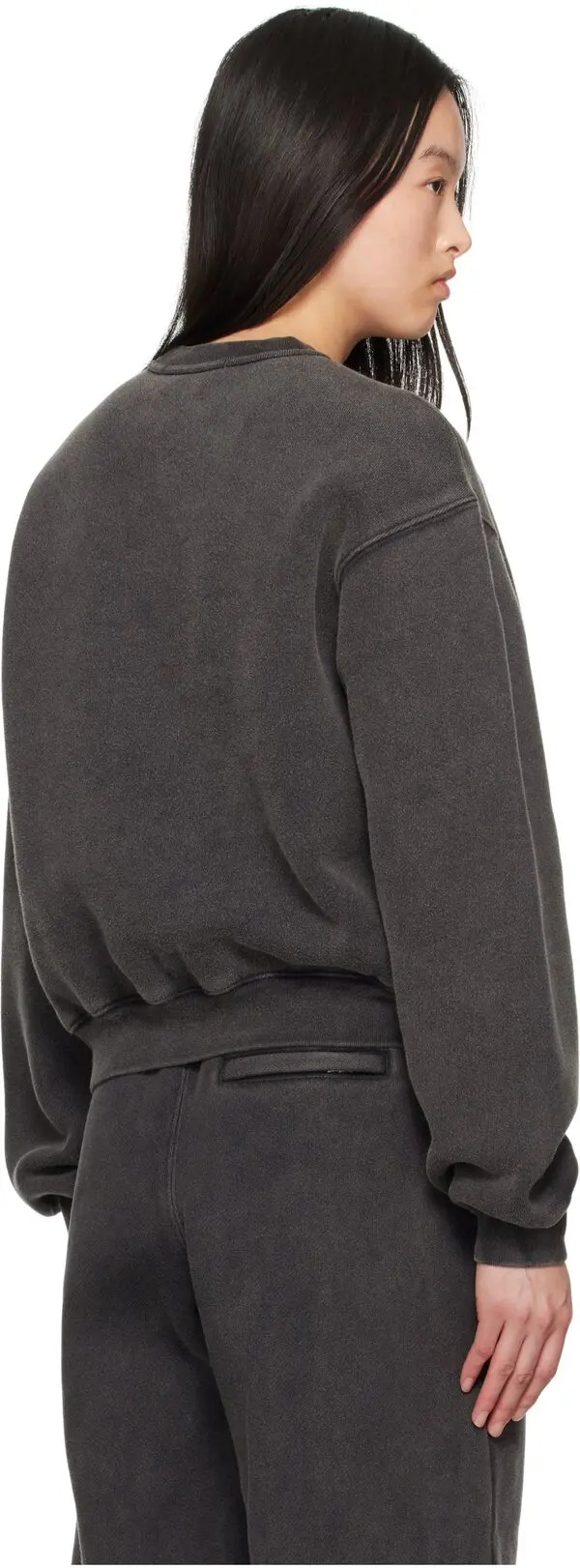 Alexander Wang Logo Printed Drop Shoulder Sweatshirt