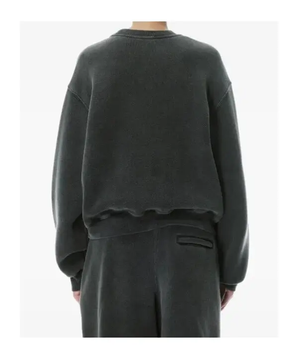 Alexander Wang Logo Printed Drop Shoulder Sweatshirt
