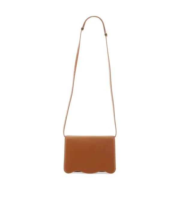 Palm Angels Palm Tree Logo Plaque Shoulder Bag - Brown