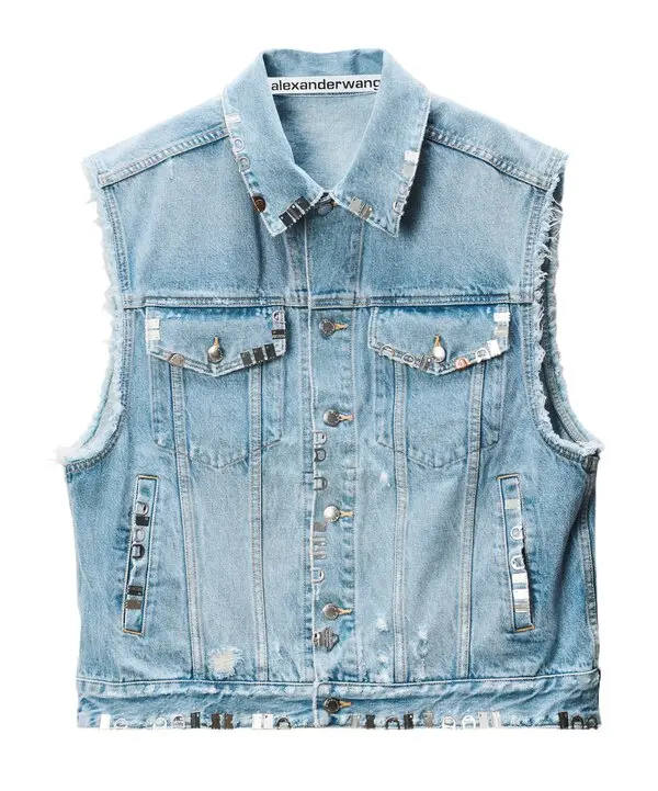 Alexander Wang Regen Denim Oversized Vest