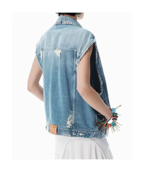 Alexander Wang Regen Denim Oversized Vest