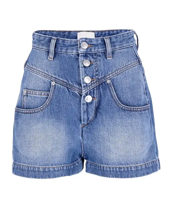 Isabel Marant Étoile Jovany Denim Shorts - Blue