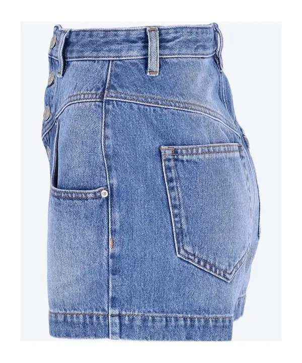 Isabel Marant Étoile Jovany Denim Shorts - Blue