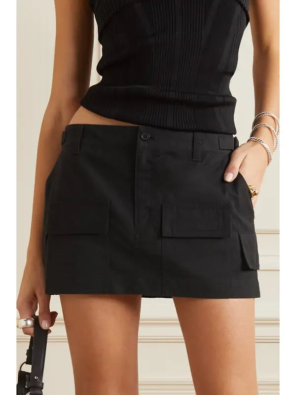 Wardrobe.NYC Cargo Pocket Mini Skirt