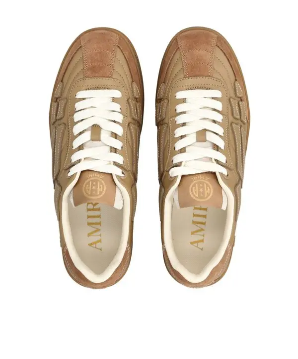 Amiri Pacific Bones Low-top Sneakers - Brown