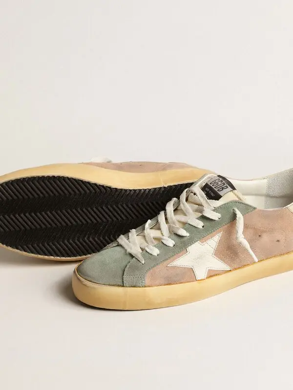 GOLDEN GOOSE Super-star Suede Sneakers - Nude