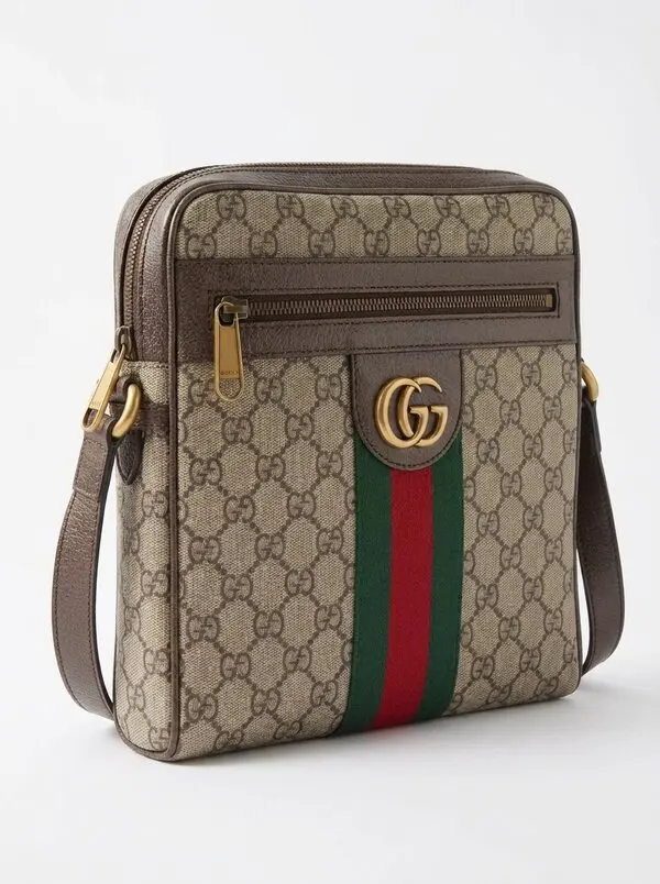 Gucci Ophidia Gg Small Messenger Bag - Beige/ebony