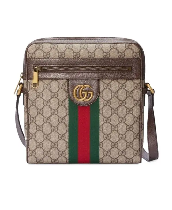 Gucci Ophidia Gg Small Messenger Bag - Beige/ebony