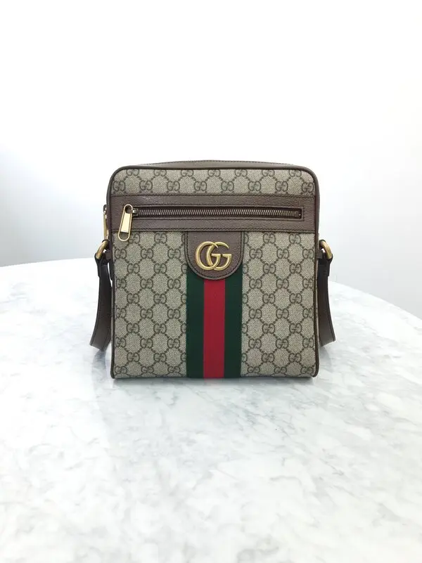 Gucci Ophidia Gg Small Messenger Bag - Beige/ebony