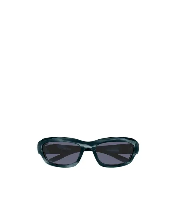 Balenciaga Rectangle Frame Sunglasses - Blue