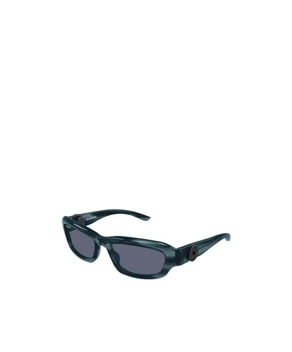 Balenciaga Rectangle Frame Sunglasses - Blue