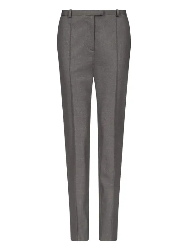 Loulou De Saison Malka Pleat-front Fitted Trousers - Black