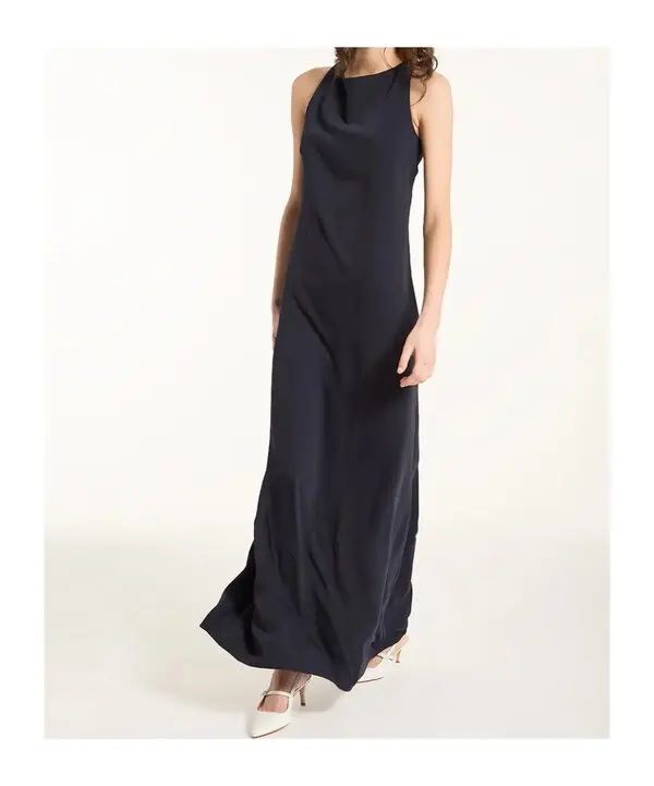 P.a.r.o.s.h Twist Detail Open Back Maxi Dress