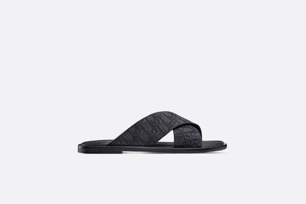 Dior Alias Jacquard Sandals - Black