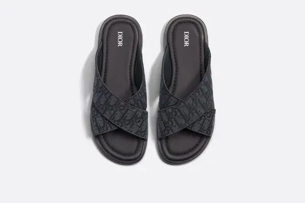 Dior Alias Jacquard Sandals - Black