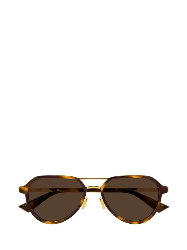 Bottega Veneta Aviator Sunglasses - Brown