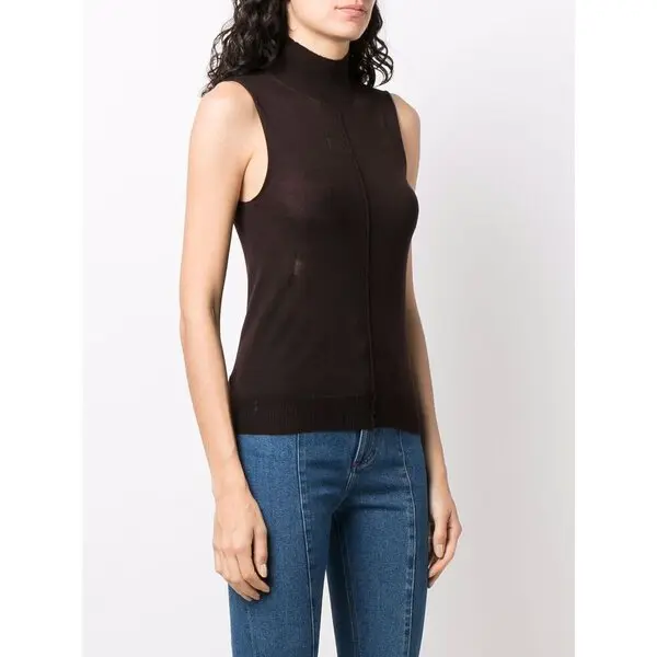 Amiri High Neck Cashmere Vest