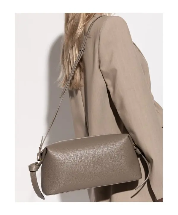 Yuzefi Brioche Pouch Tote Bag - Brown