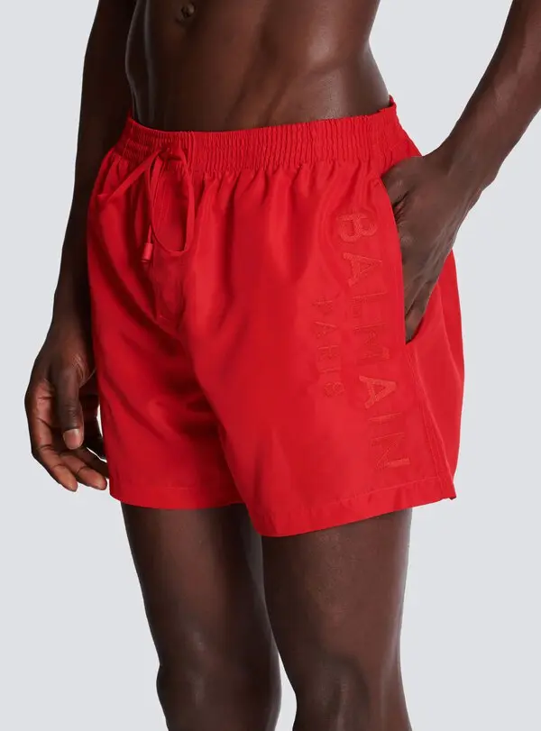 Balmain Paris Embroidered Swim Shorts