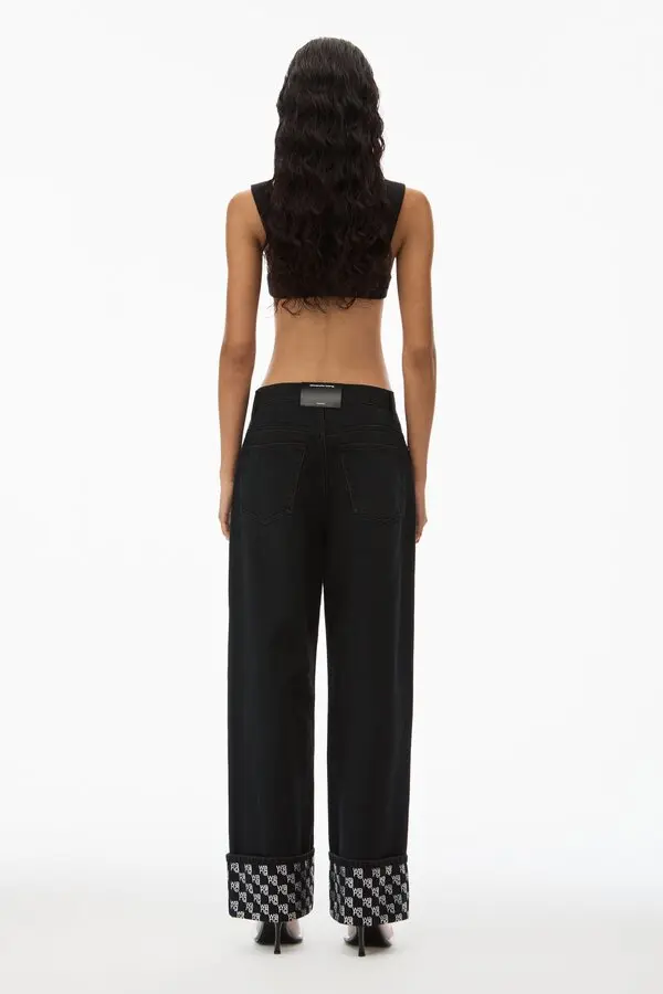 Alexander Wang Monogram Detailed Jeans