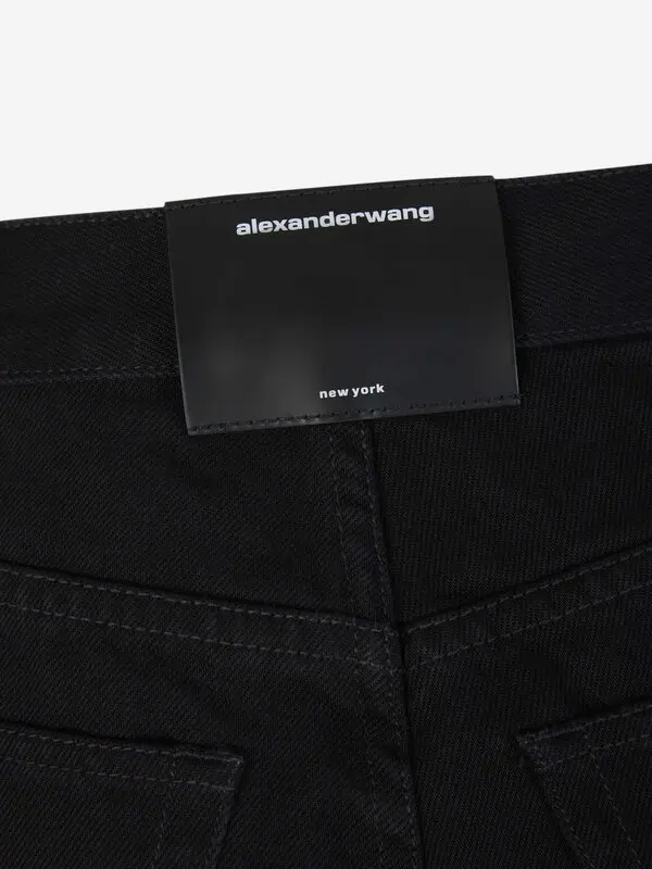 Alexander Wang Monogram Detailed Jeans - Black