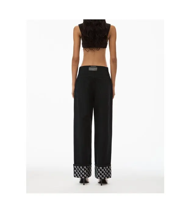 Alexander Wang Monogram Detailed Jeans - Black