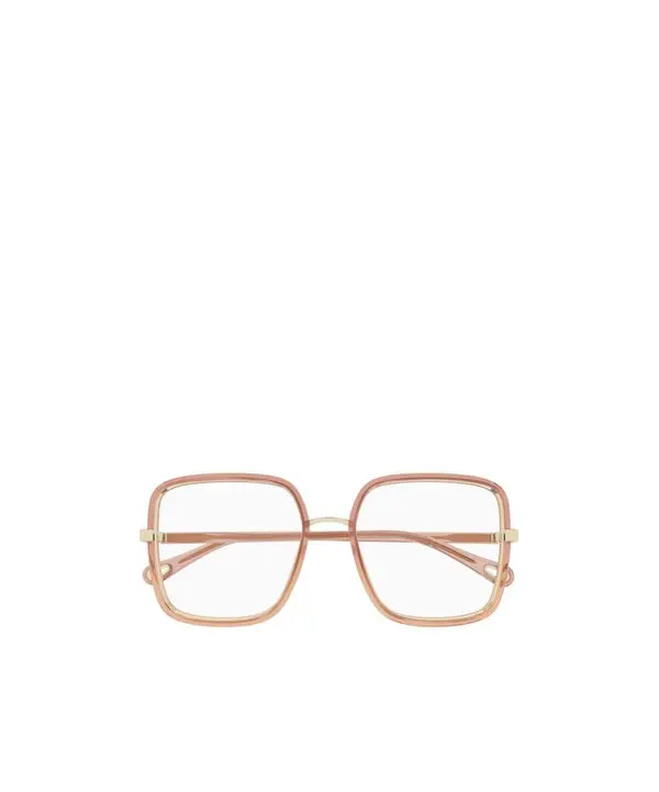 Chloé Eyewear Square Frame Glasses - Nude