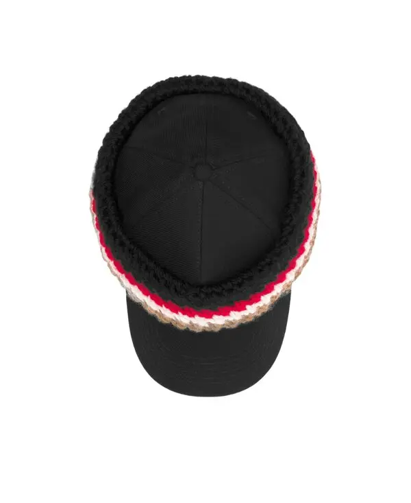 Burberry Curved Peak Knitted Baseball Hat
