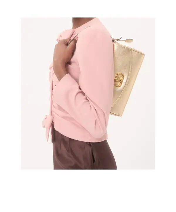 Valentino Garavani Vlogo Flap Shoulder Bag - Gold