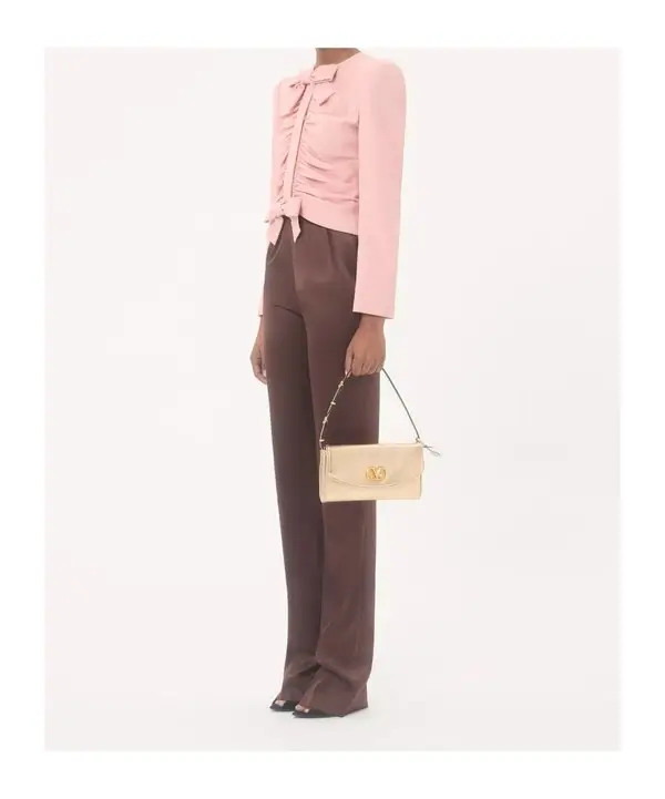 Valentino Garavani Vlogo Flap Shoulder Bag - Gold