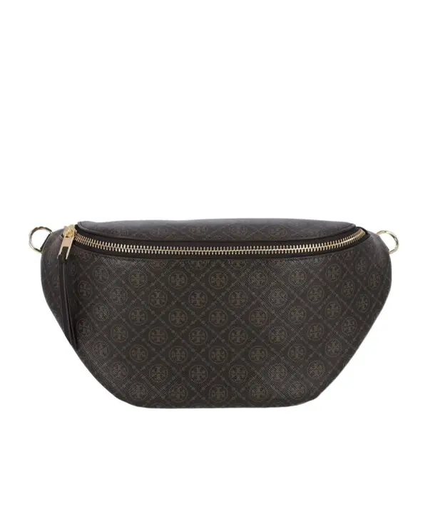 Tory Burch T Monogram Zipped Belt Bag - Brown