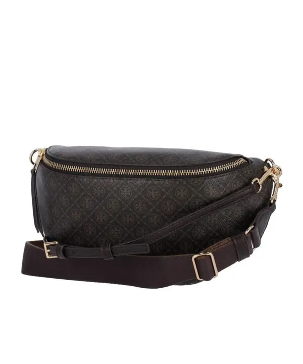Tory Burch T Monogram Zipped Belt Bag - Brown
