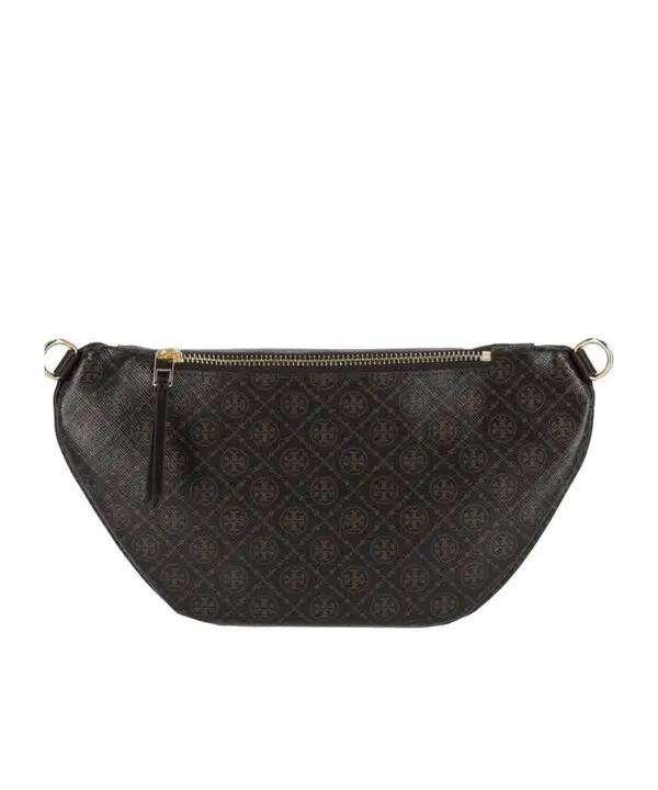 Tory Burch T Monogram Zipped Belt Bag - Brown