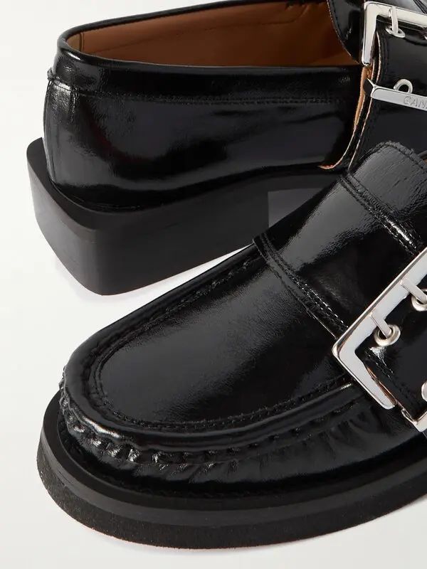 GANNI Feminine Buckle Loafers