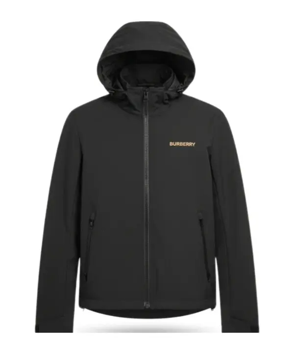Burberry Hooded Jacket With Zipper Closure