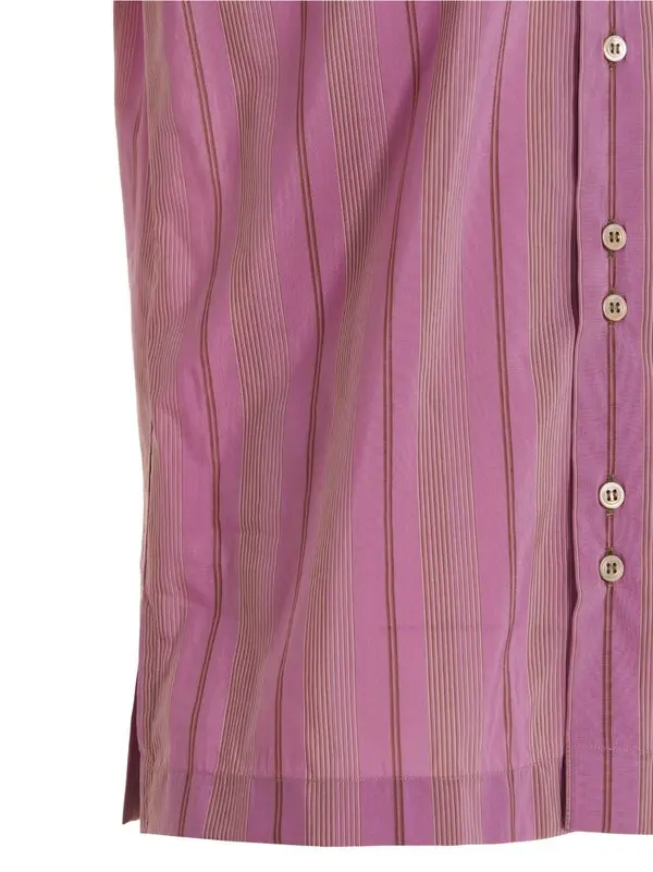 WALES BONNER Striped Short-sleeved Shirt