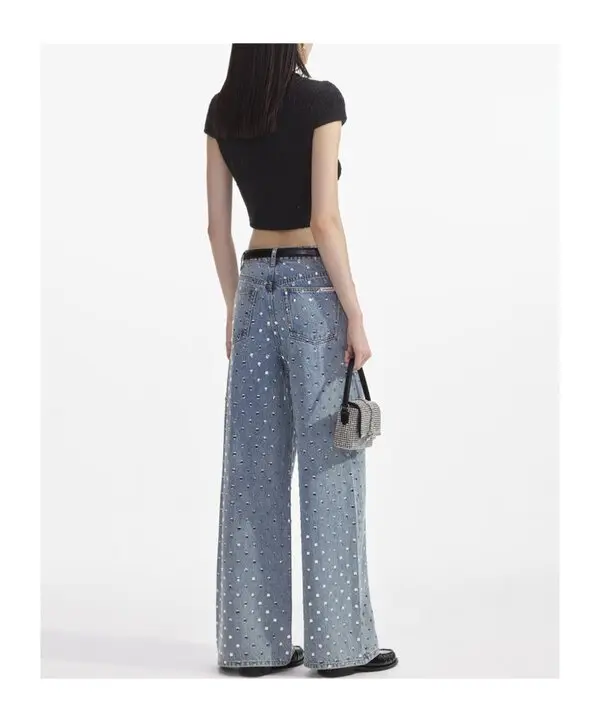 SELF-PORTRAIT Embellished Cropped Knit Top