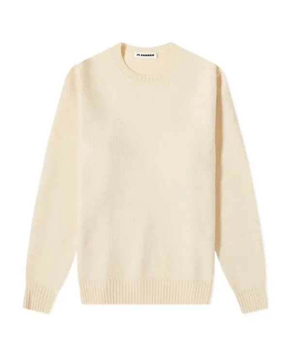 JIL SANDER Crewneck Knitted Jumper - Nude